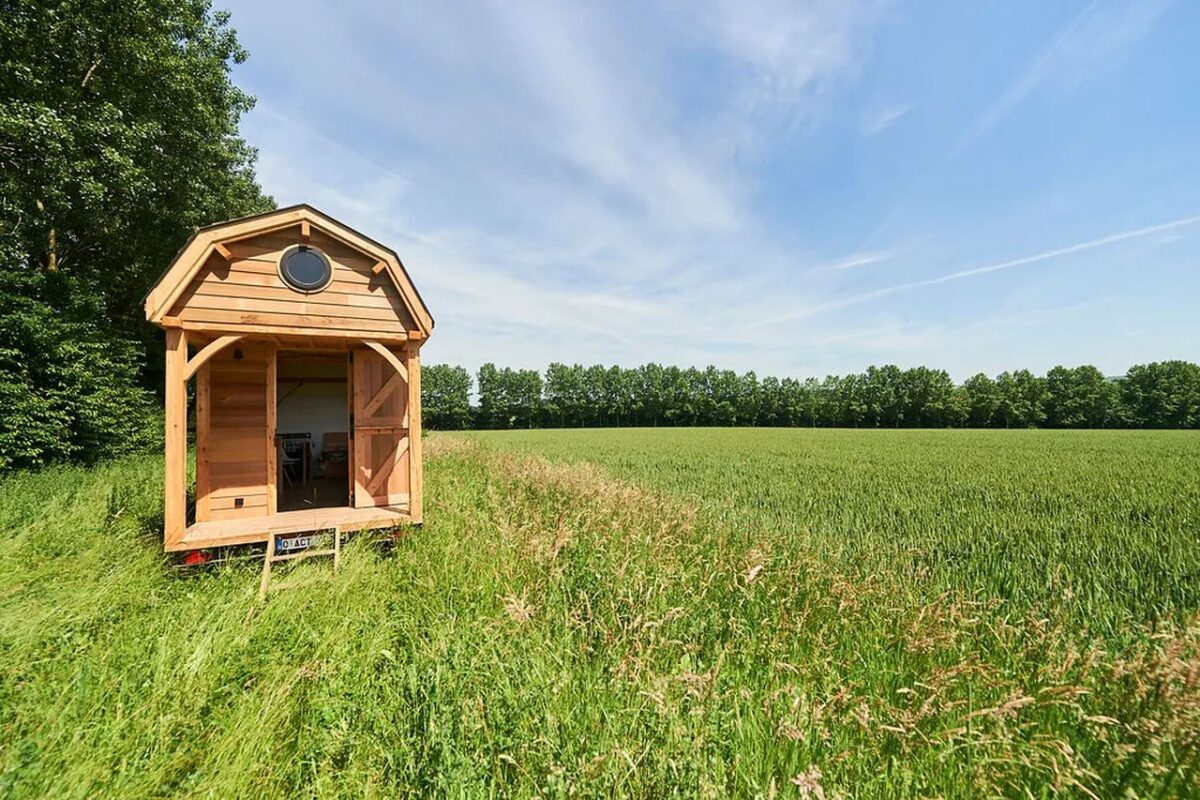 Wildernest Tiny House Cocoons Two in its Cozy Belgian Interior