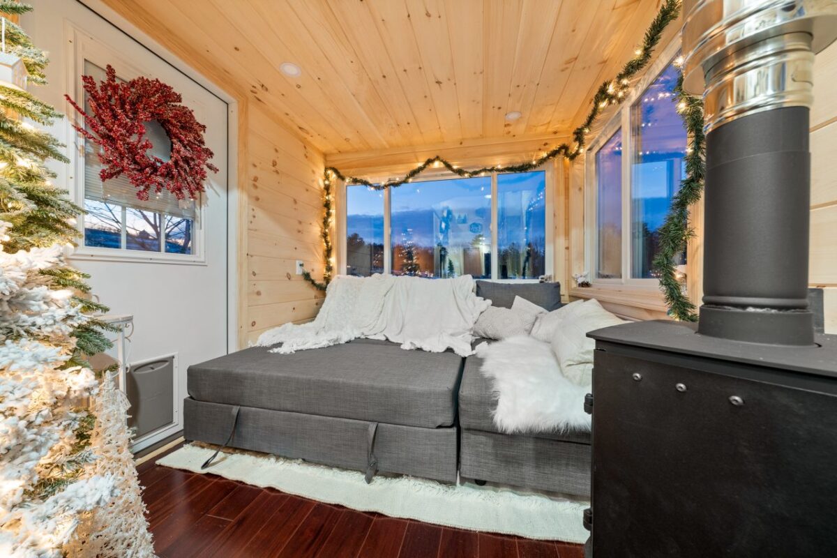 Winter Wonderland Tiny House Keeps You Merry Year-Round