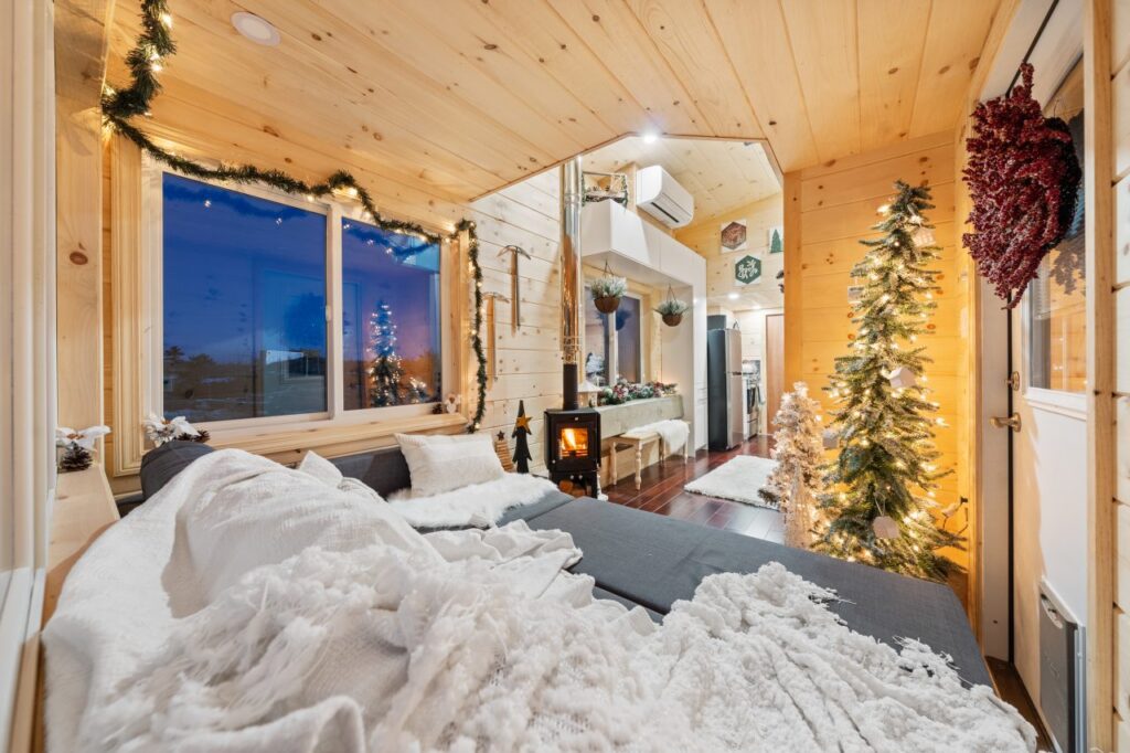 Winter Wonderland Tiny House Keeps You Merry Year-Round