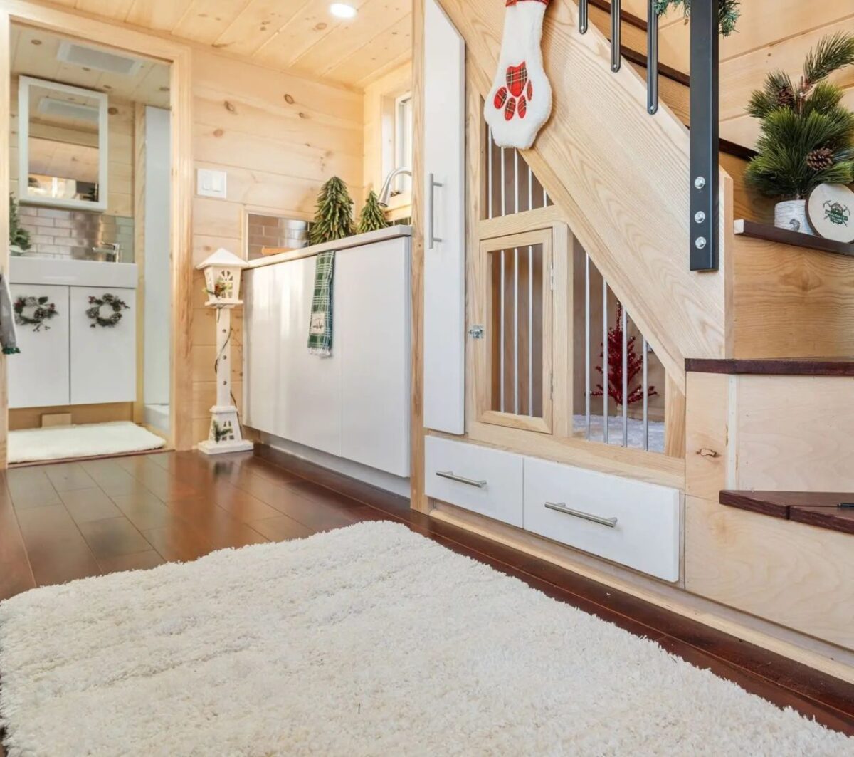 Winter Wonderland Tiny House Keeps You Merry Year-Round