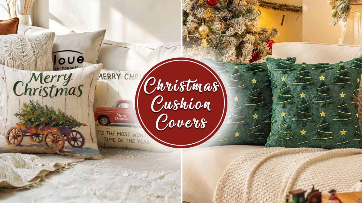 Under $20 Cushion Covers are Secret to Best Christmas Makeover