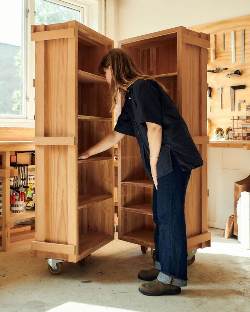 Cabinet on Wheels Upgrades Storage With Ability to Move & Adapt