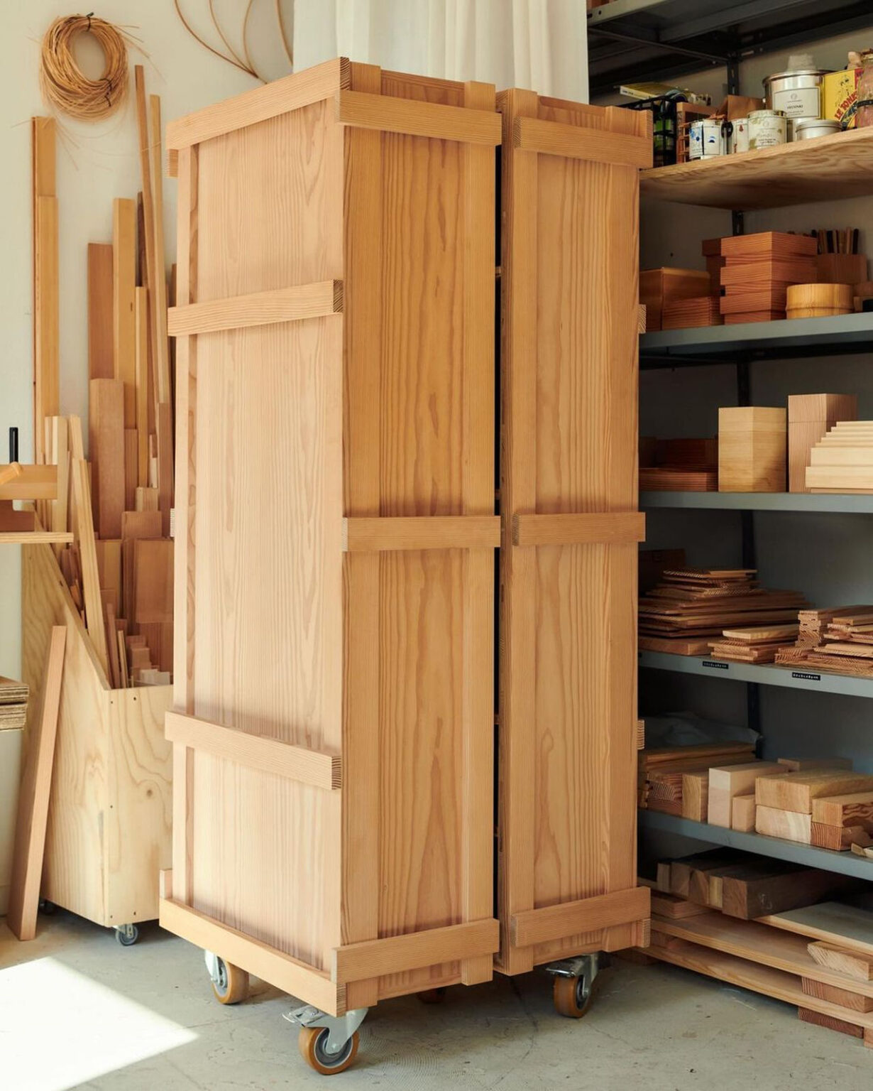 Cabinet on Wheels Upgrades Storage With Ability to Move & Adapt