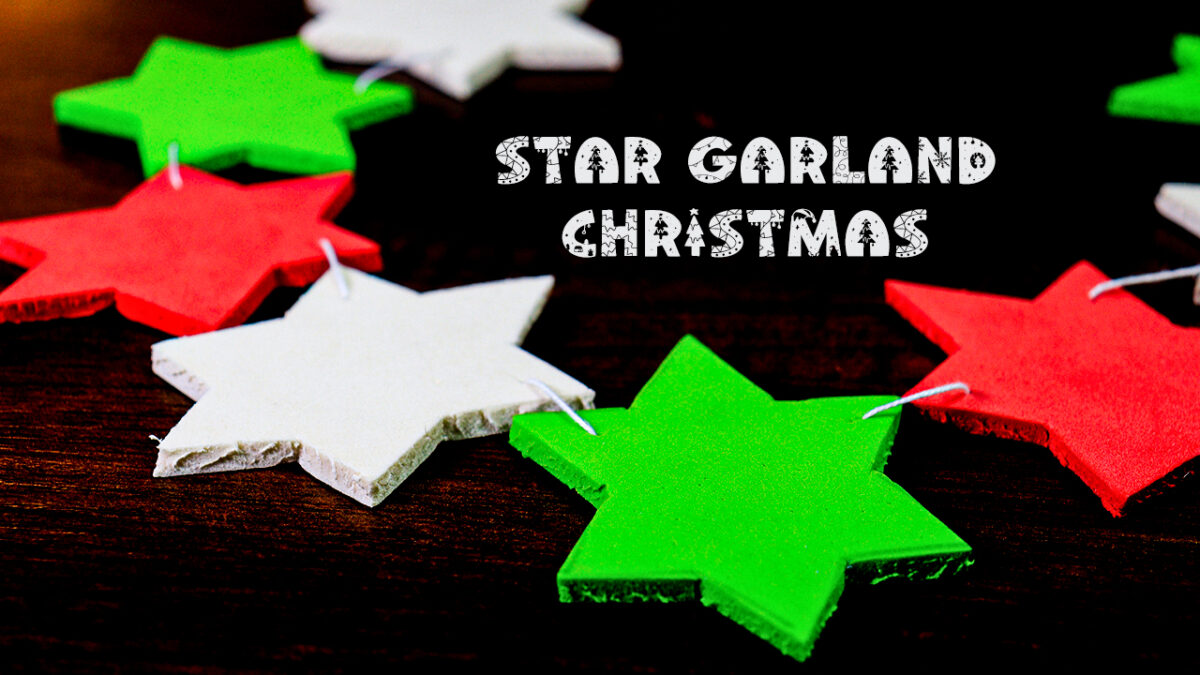 How To Make Christmas Star Garland Tutorial W Video