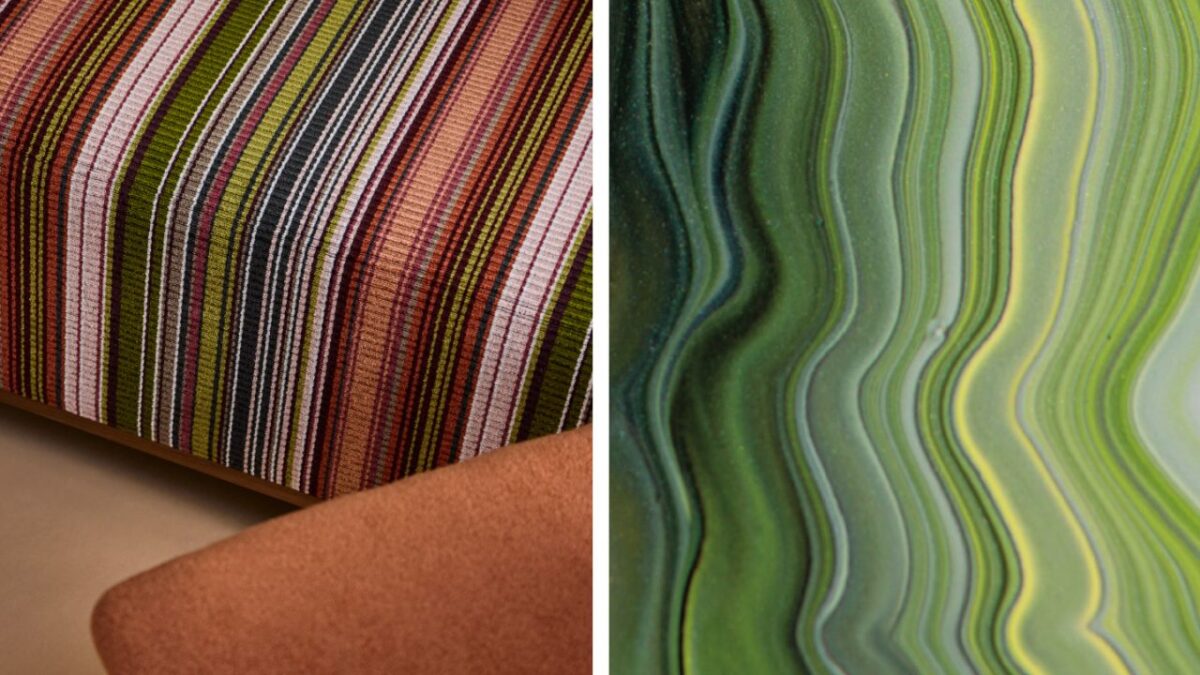 HBF Textiles’ Upholstery Fabric Trio Creates "Deep Connections"