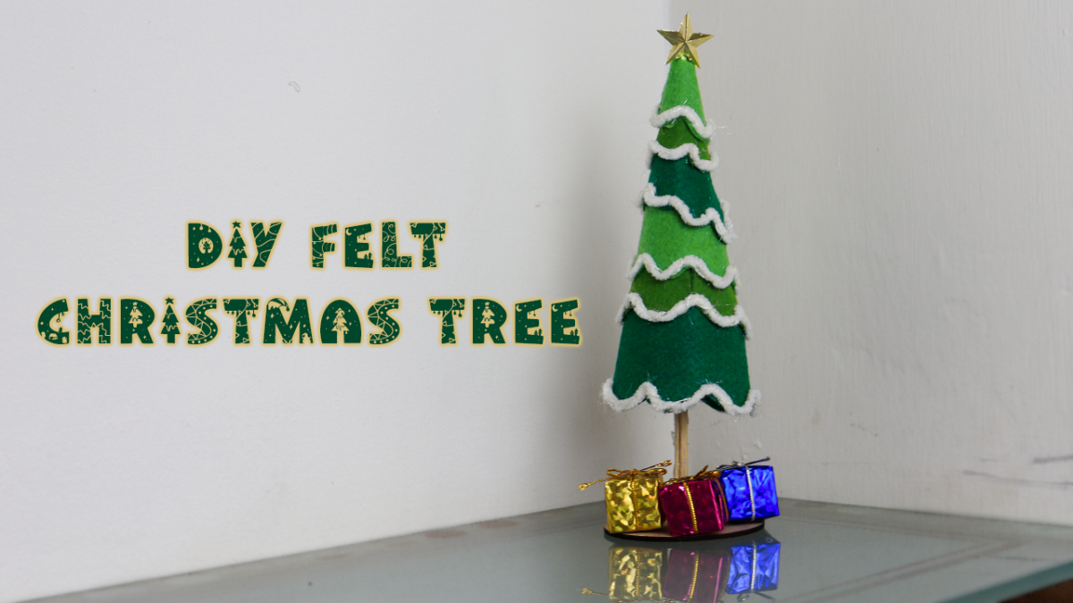 DIY Felt Christmas Tree Idea for Laid-Back Decorators
