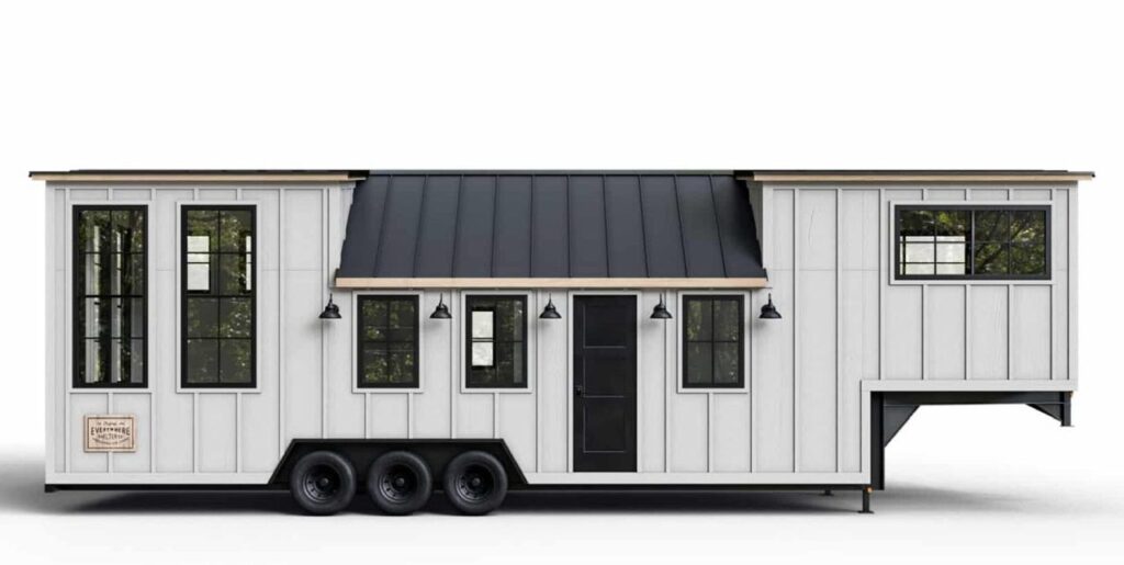 $170K Haven Gooseneck Tiny House Packs Luxury in Six Finishes