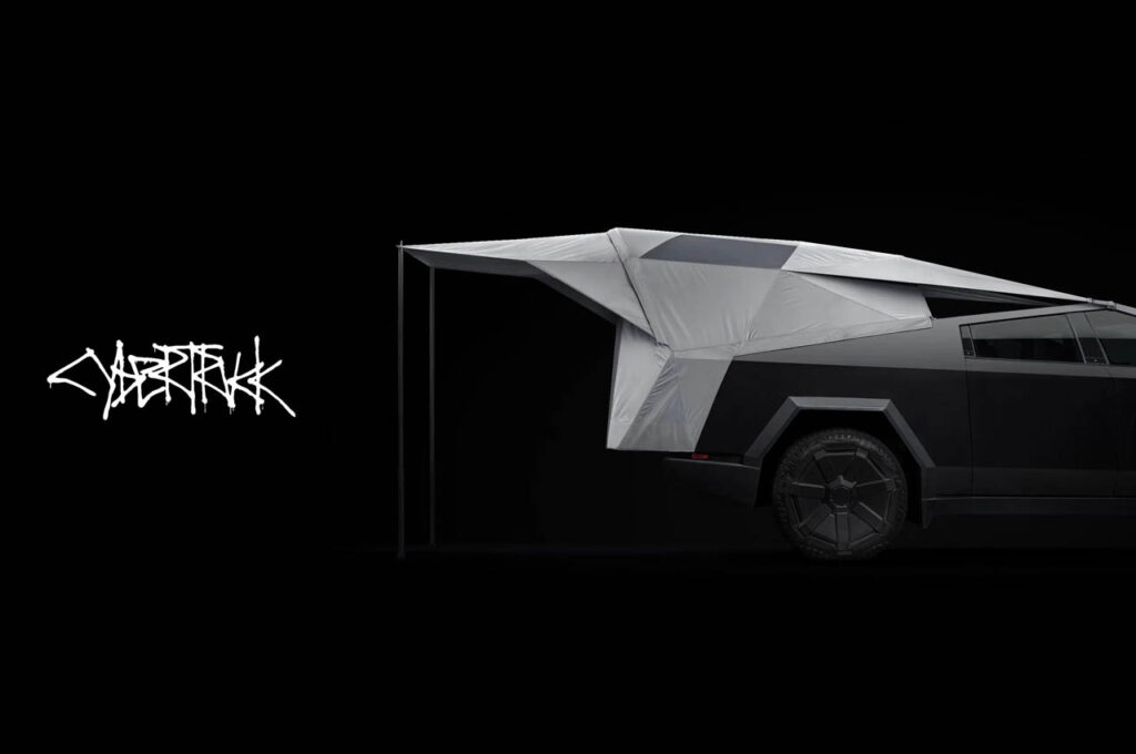 Tesla Cybertruck Becomes a 'Basecamp' With This Geodesic Tent