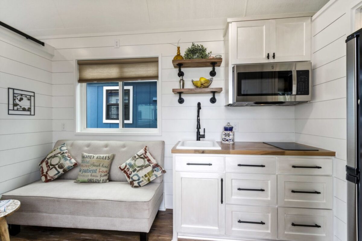 Henry Tiny House Features a Practical Kitchen and Two Bedrooms