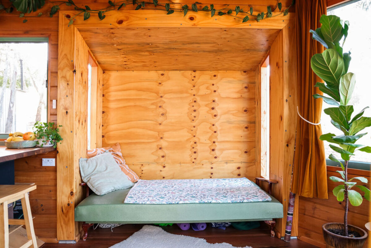 Inside-out Tiny House Boasts Creativity and Wooden Interiors