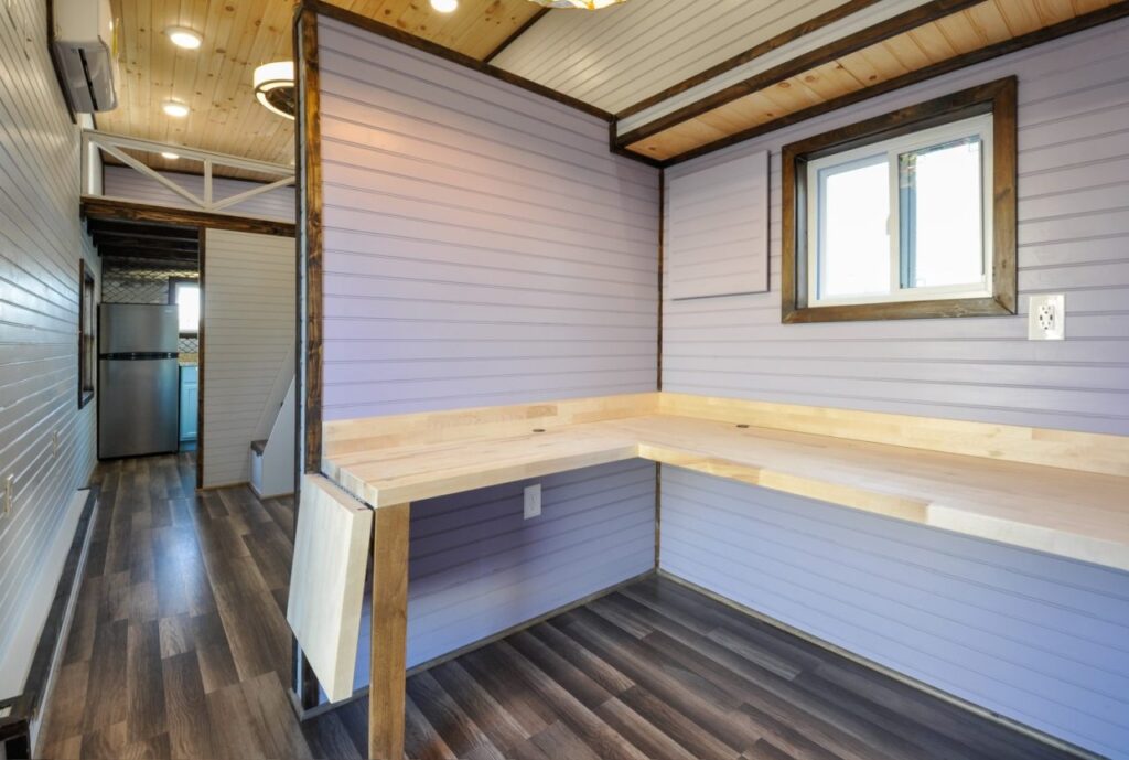 Mulberry Tiny House Divides Interior in Highly-Functional Sections