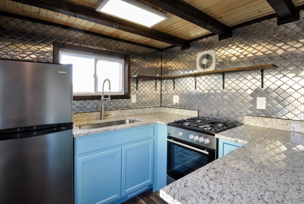 Mulberry Tiny House Divides Interior in Highly-Functional Sections