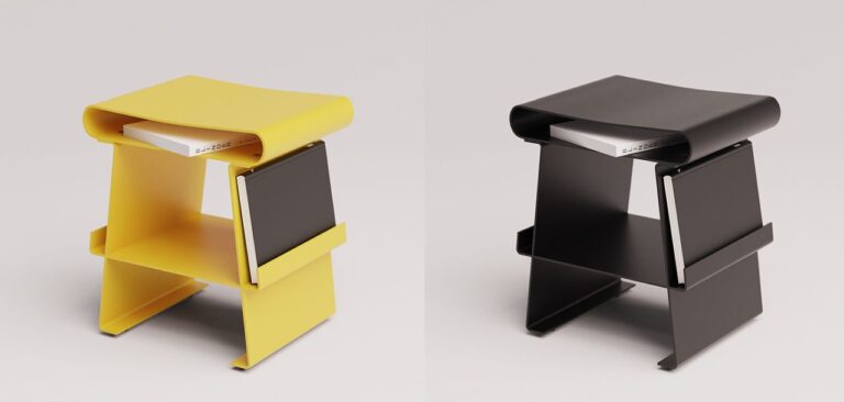 Stylish Walle Stool Design Has Space to Store Books Too