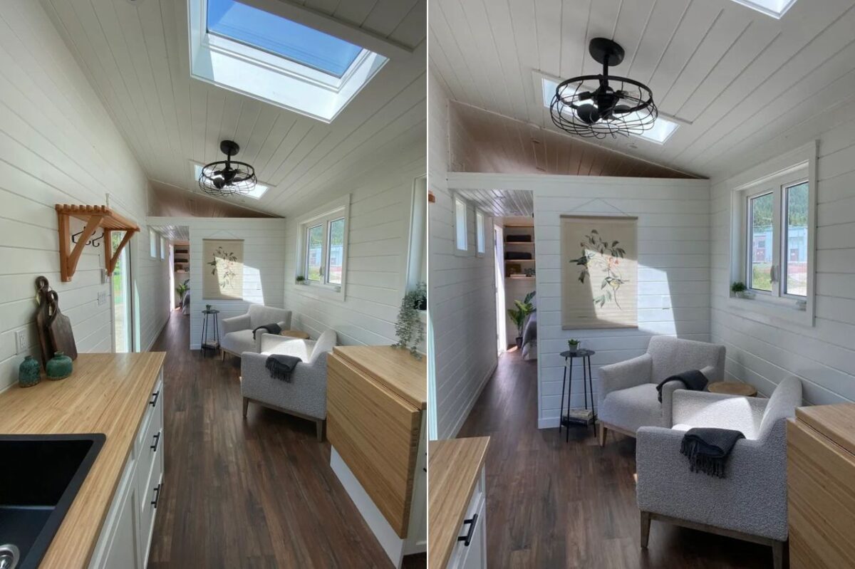 30 Feet Atlas Tiny House Has Spacious Bedroom at Ground Level