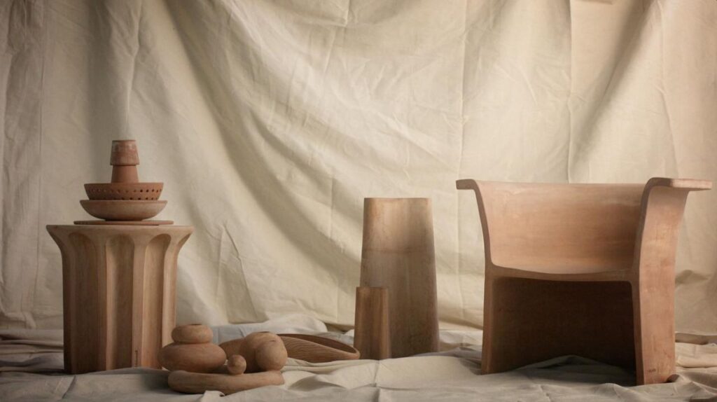 Terracotta Furniture Brings Back Memories of the Ancient Era