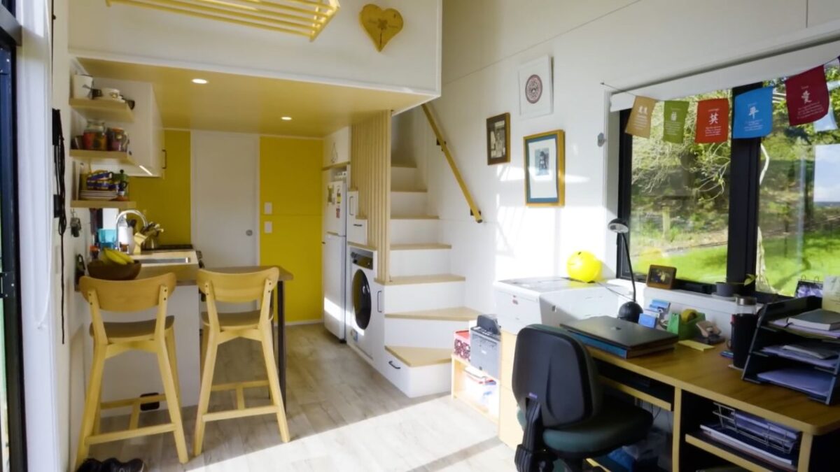 This Tiny House in New Zealand has a Multipurpose Loft