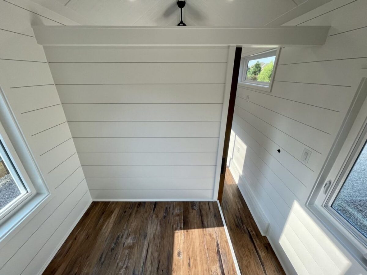 BeeBee Tiny House is a Cozy Hive Sleeping Four in its Interior