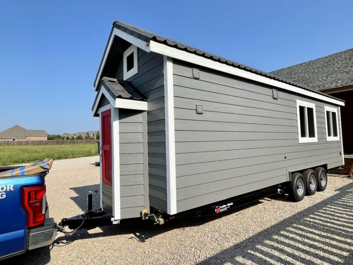 BeeBee Tiny House is a Cozy Hive Sleeping Four in its Interior