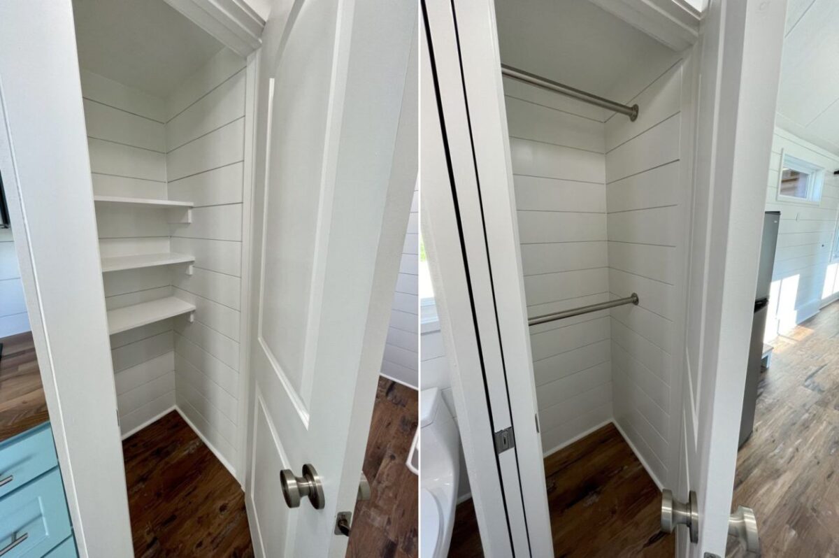 BeeBee Tiny House is a Cozy Hive Sleeping Four in its Interior