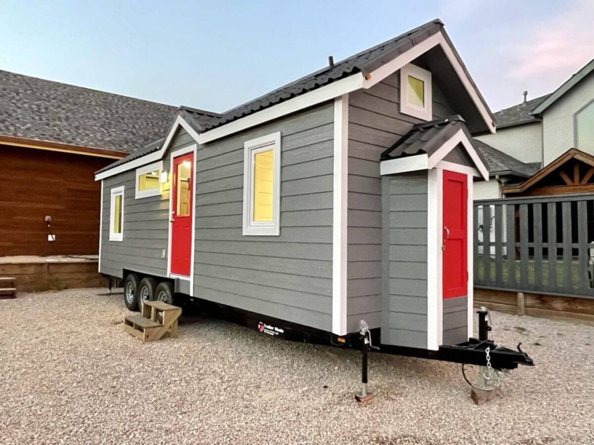 BeeBee Tiny House is a Cozy Hive Sleeping Four in its Interior