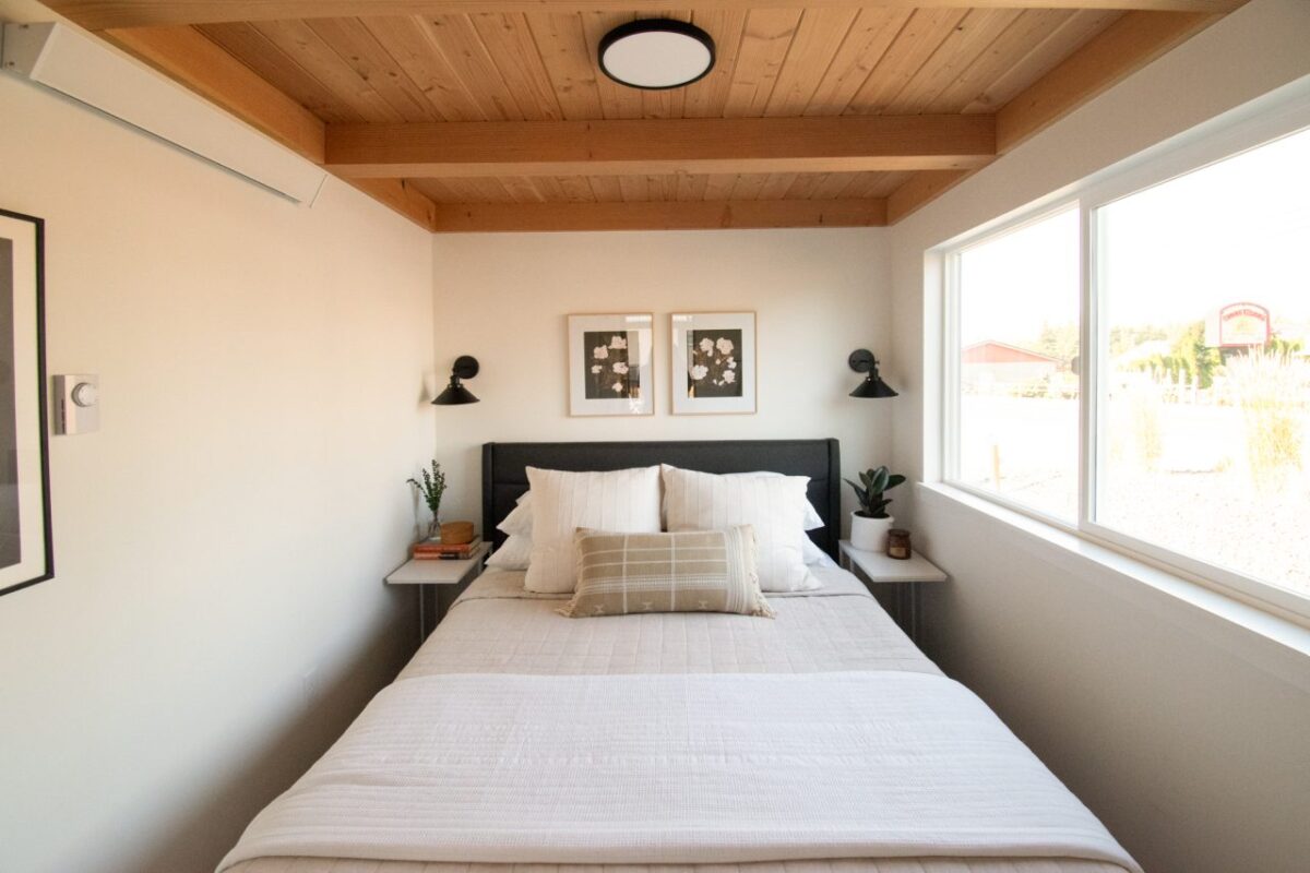 $120K Cascade Tiny House has Covered Porch, Two Bedrooms