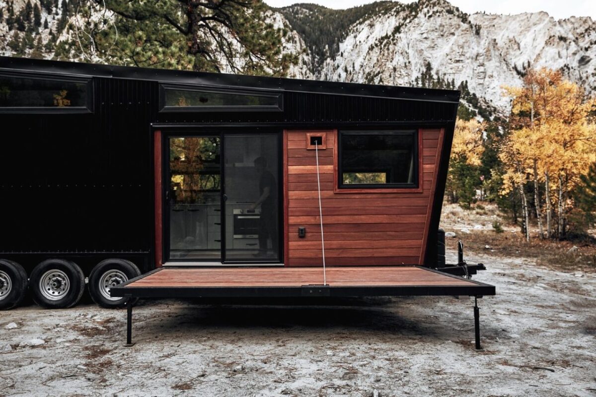 Draper Tiny House With Fold-out Deck is fit for Adventurous Couple