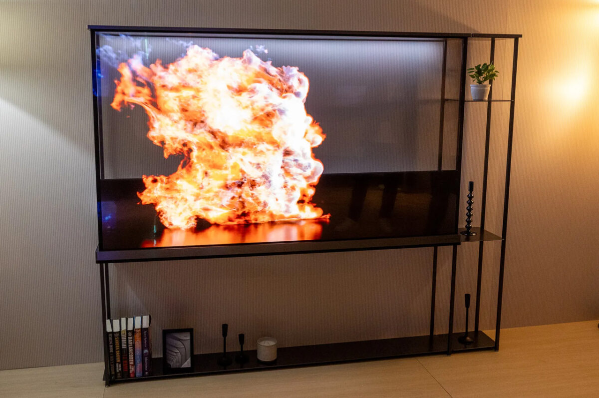 Transparent TV LG Signature OLED T Redefines the Wheel