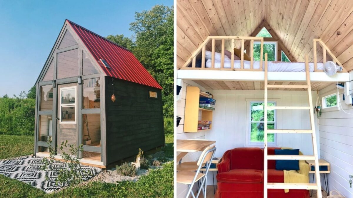 Light-Filled Meadowlark Hut Tiny House Offers Farmhouse Living