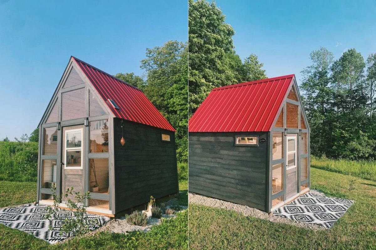 Light-Filled Meadowlark Hut Tiny House Offers Farmhouse Living
