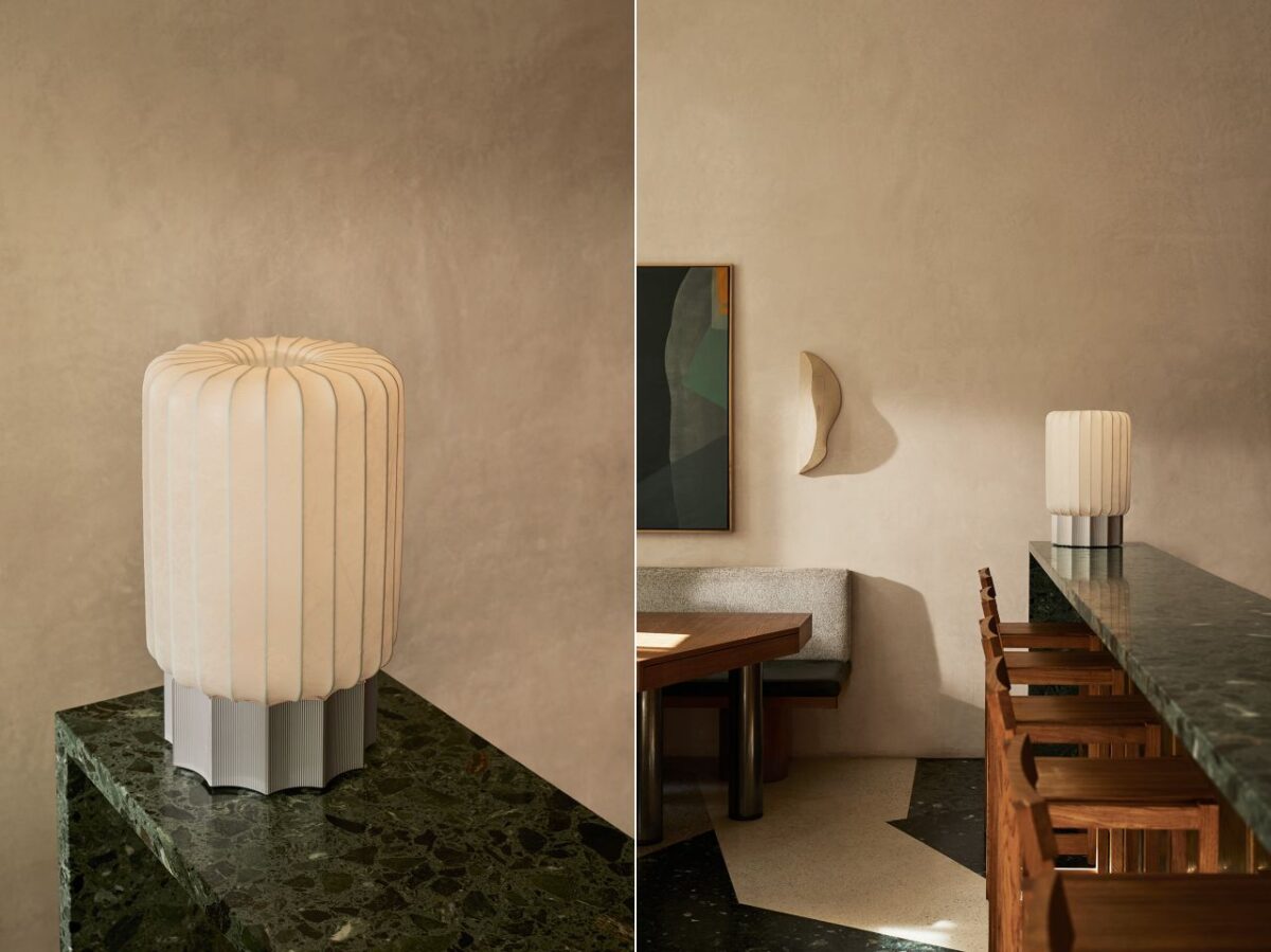Meter Lamp Collection Marries Architectural Shape With Soft Fabric
