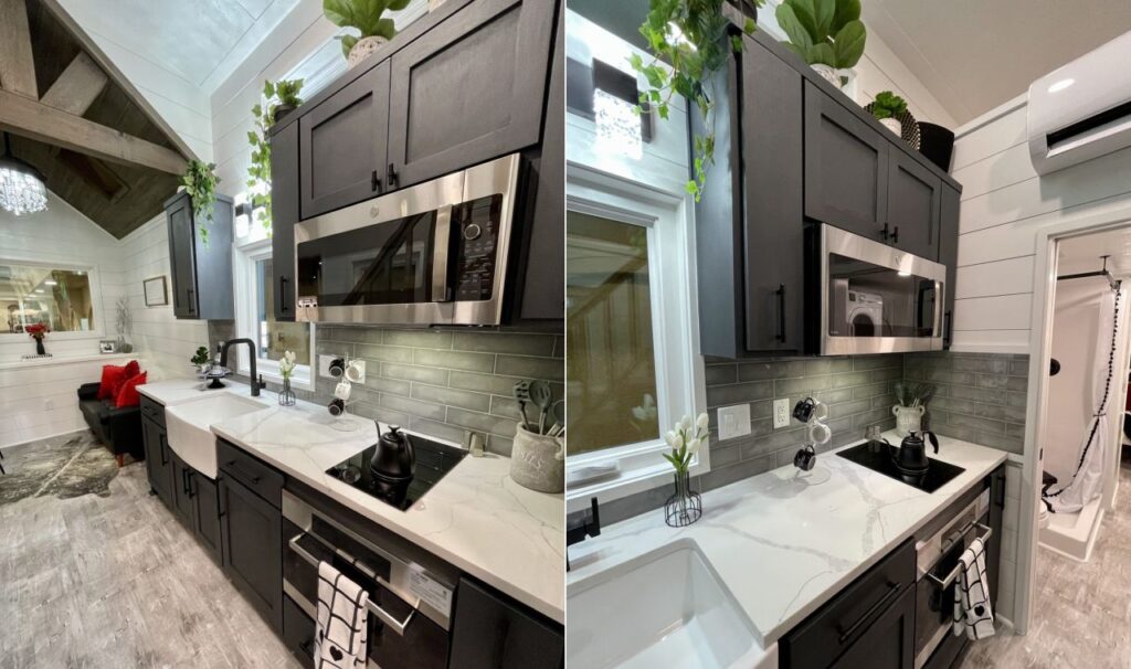 32ft Neo Tiny House has Two Bedrooms, Walk-Through Bathroom