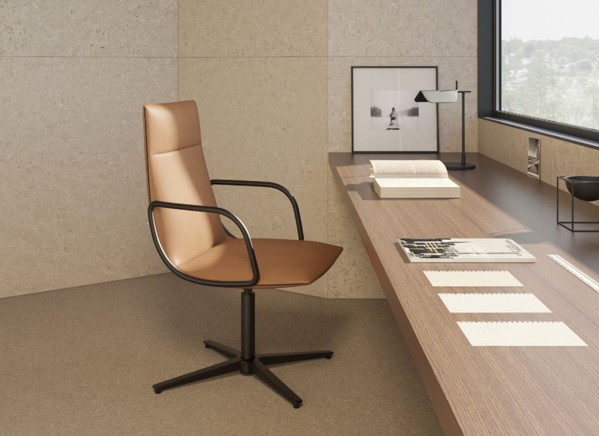 Noha Chair With Folded Pillow-Inspired Shape Hugs Seater's Form