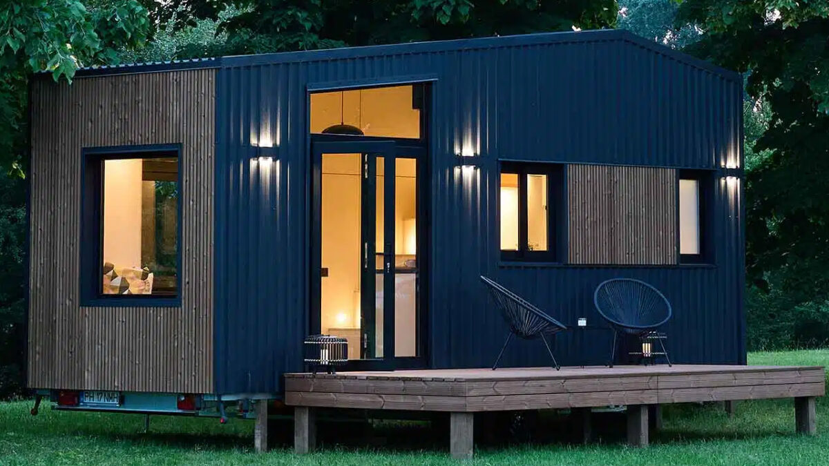 Rocco Tiny House Cozy and Chic Interior is Capped with Skylight