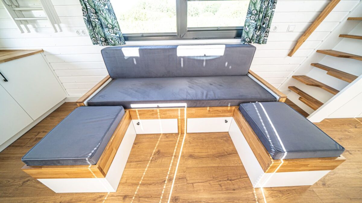 Snowdrop Tiny House is Cozy, Bright Home With Twin Lofts