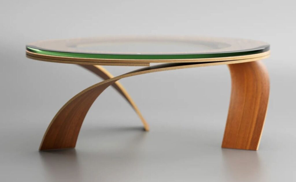 Deniz Aktay's Vortex Coffee Table Fuses Form and Functionality
