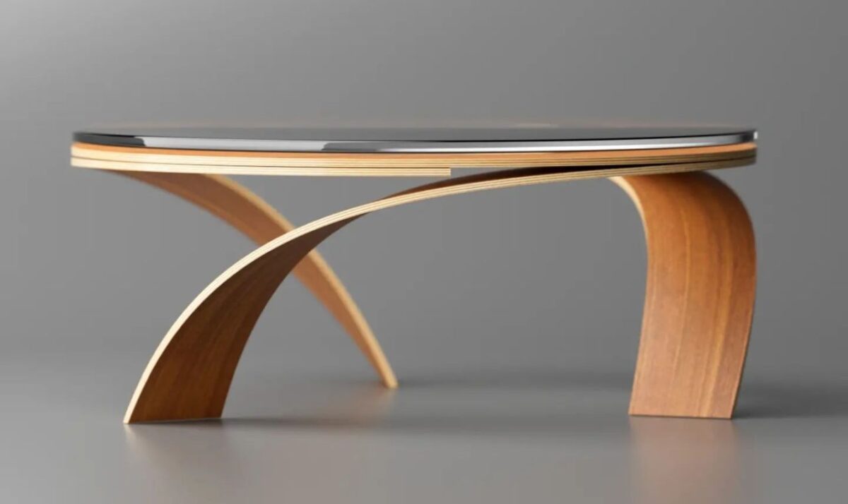 Deniz Aktay's Vortex Coffee Table Fuses Form and Functionality