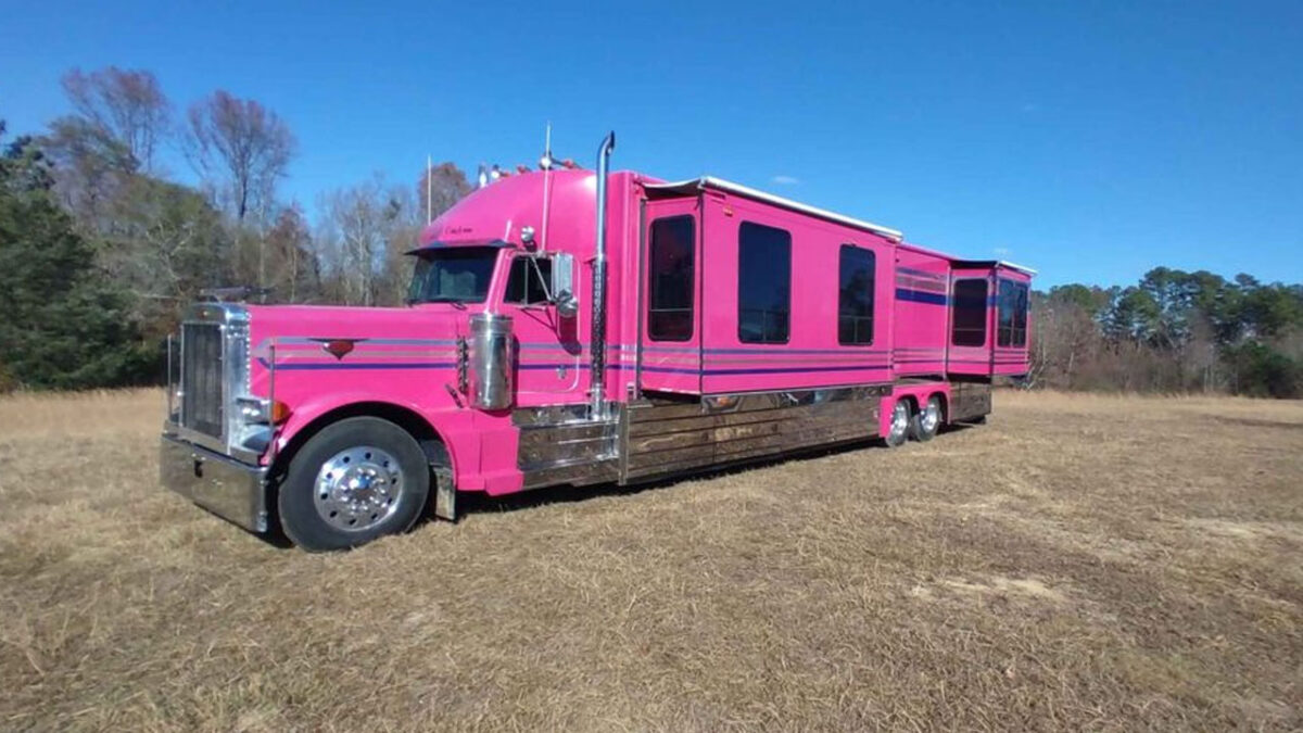 1999 Kingsley Coach Motorhome is Vintage Classic Pink Beauty