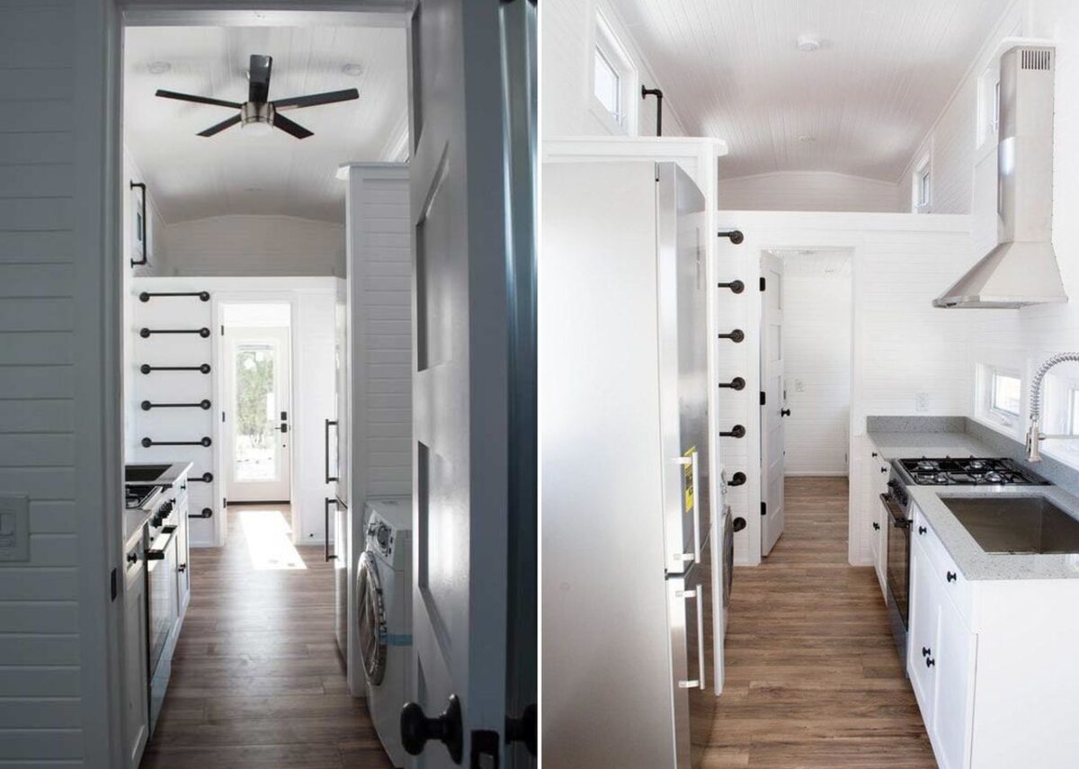 This 30ft Tiny House in Arizona Sleeps Four in its Comfy Interior