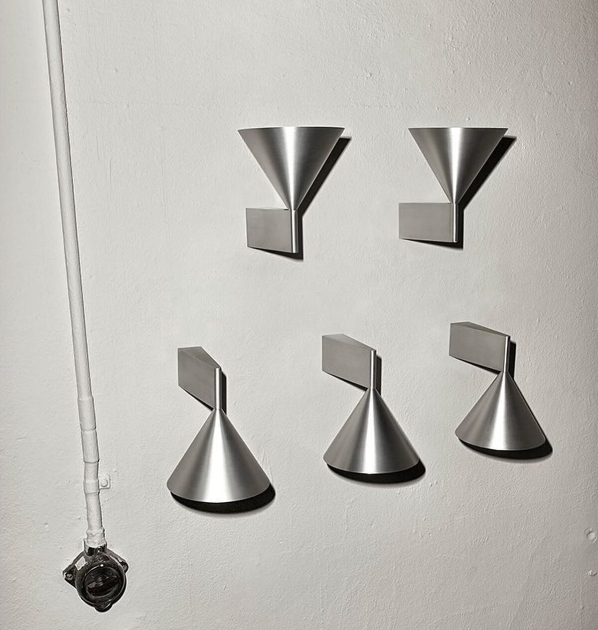 Aluminum Apollo Collection Comprises Wall & Pendant Lamps