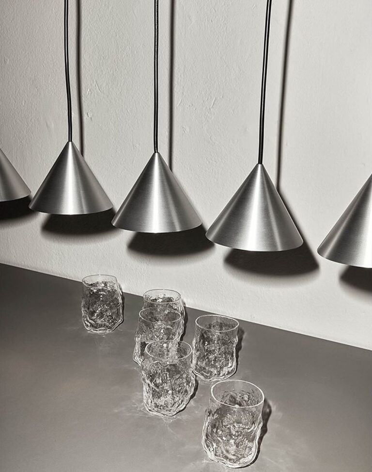 Aluminum Apollo Collection Comprises Wall & Pendant Lamps
