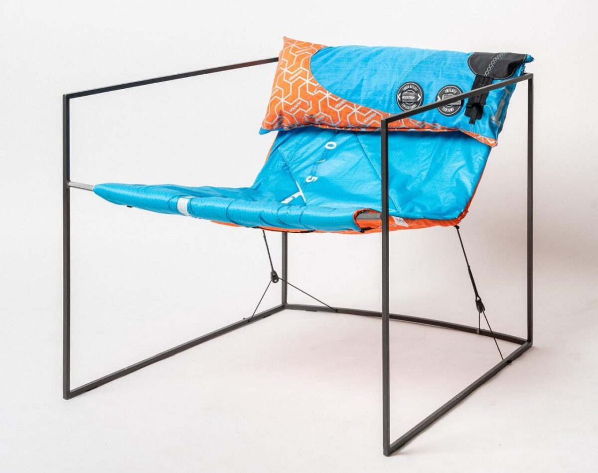 Kitesurfing Waste Finds New Identity in Eye-Catching Aura Chairs