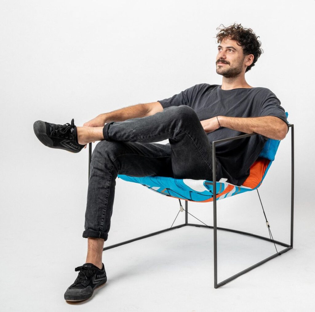Kitesurfing Waste Finds New Identity in Eye-Catching Aura Chairs