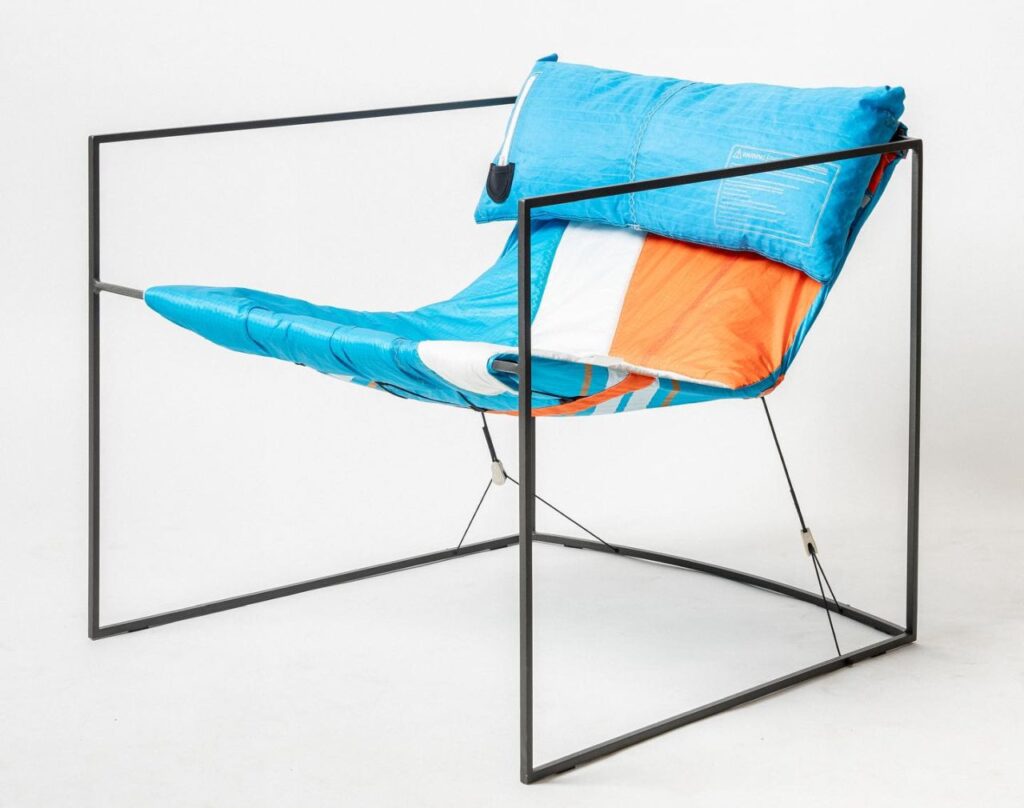 Kitesurfing Waste Finds New Identity in Eye-Catching Aura Chairs