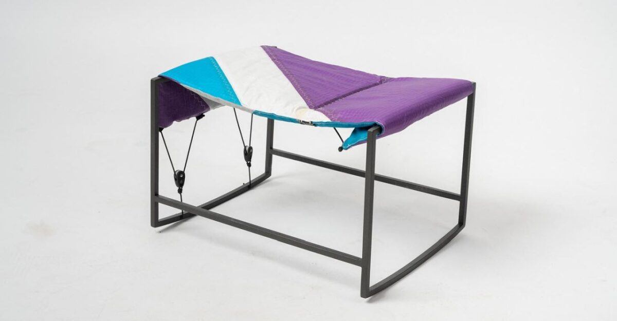 Kitesurfing Waste Finds New Identity in Eye-Catching Aura Chairs