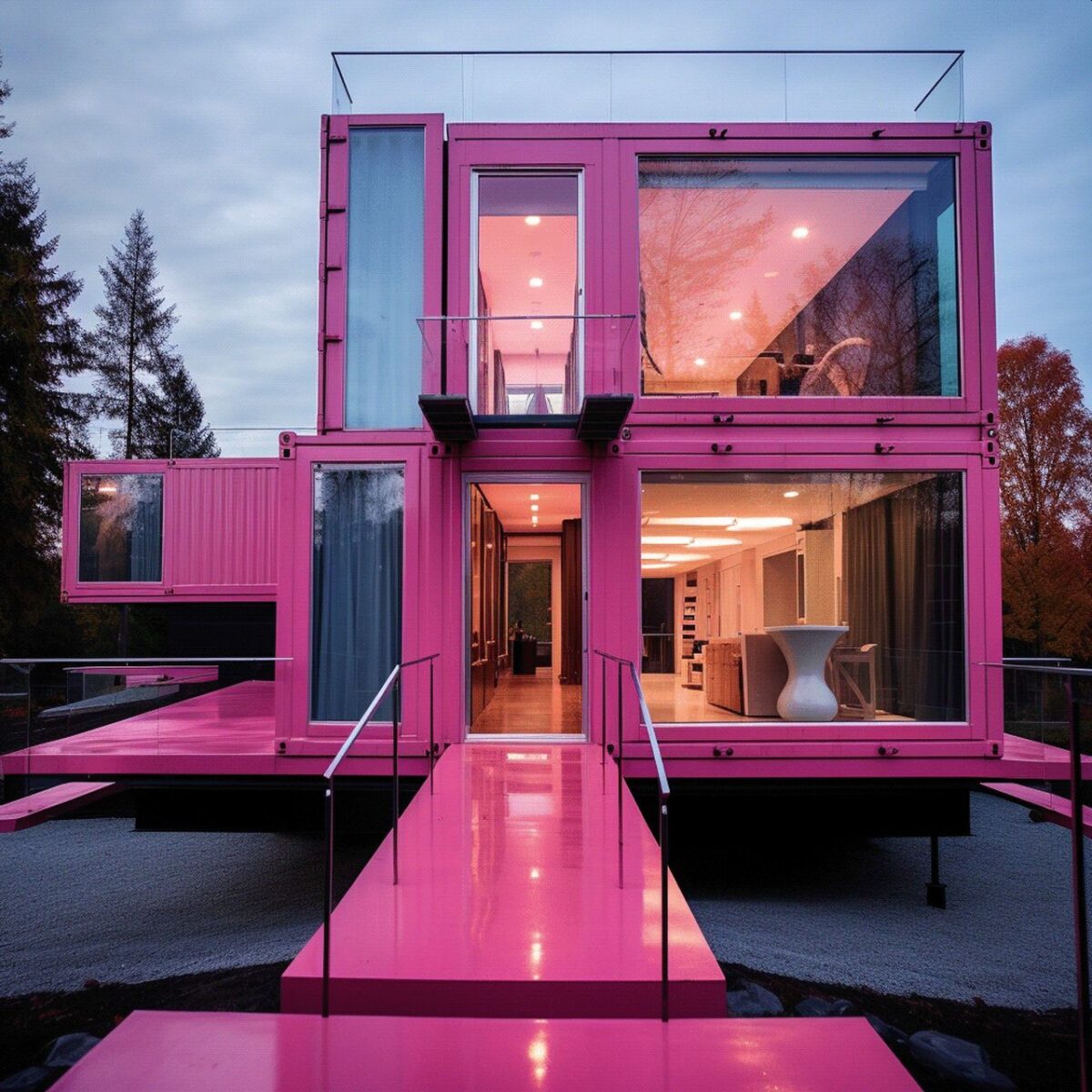 Barbie-Themed Container Homes Tell Tales of the Pink Fantasy