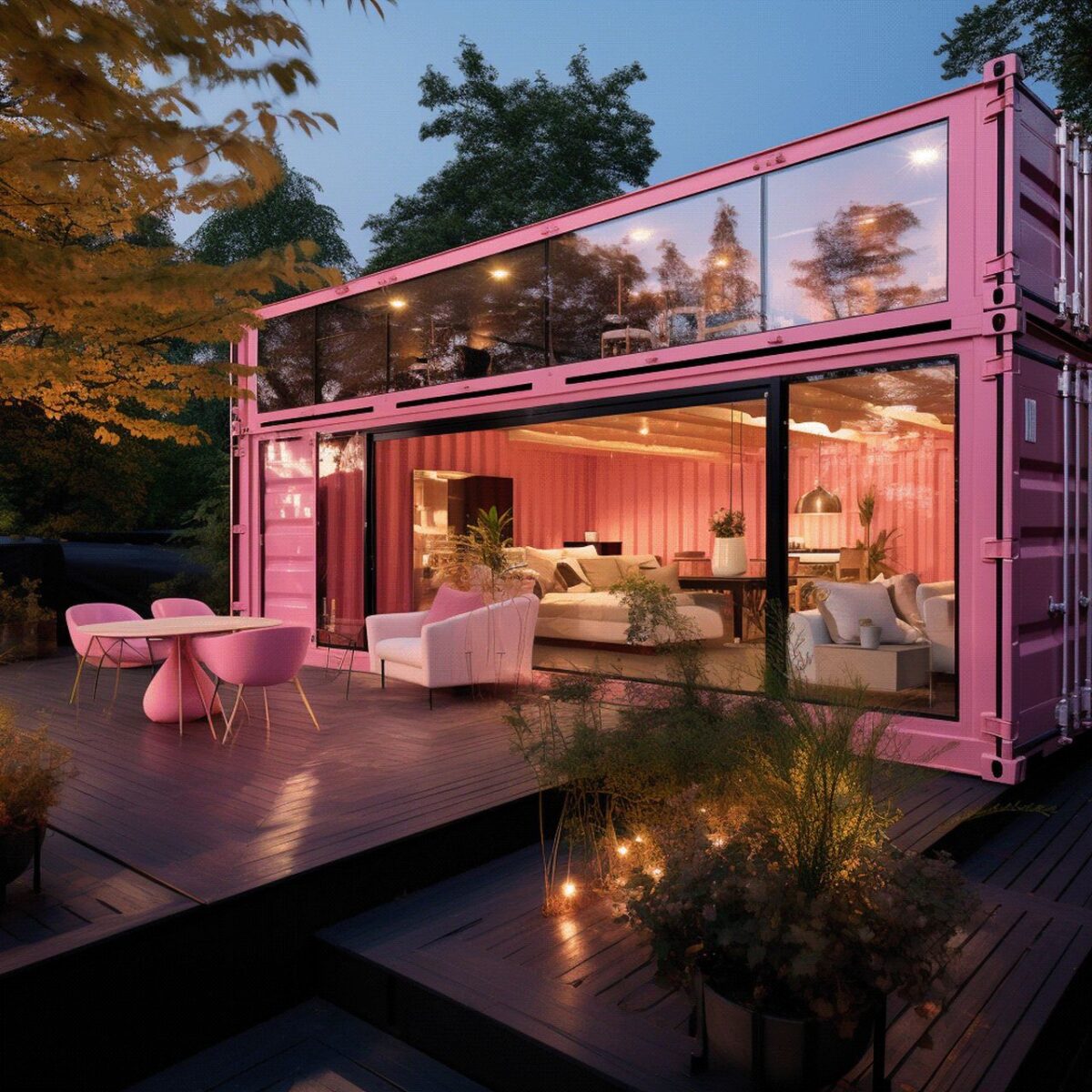 Barbie-Themed Container Homes Tell Tales of the Pink Fantasy