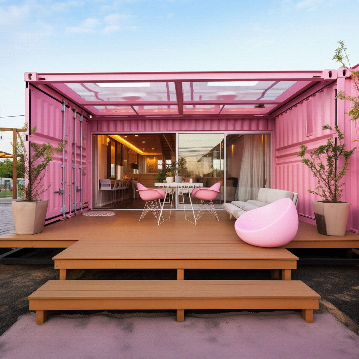 Barbie-Themed Container Homes Tell Tales of the Pink Fantasy