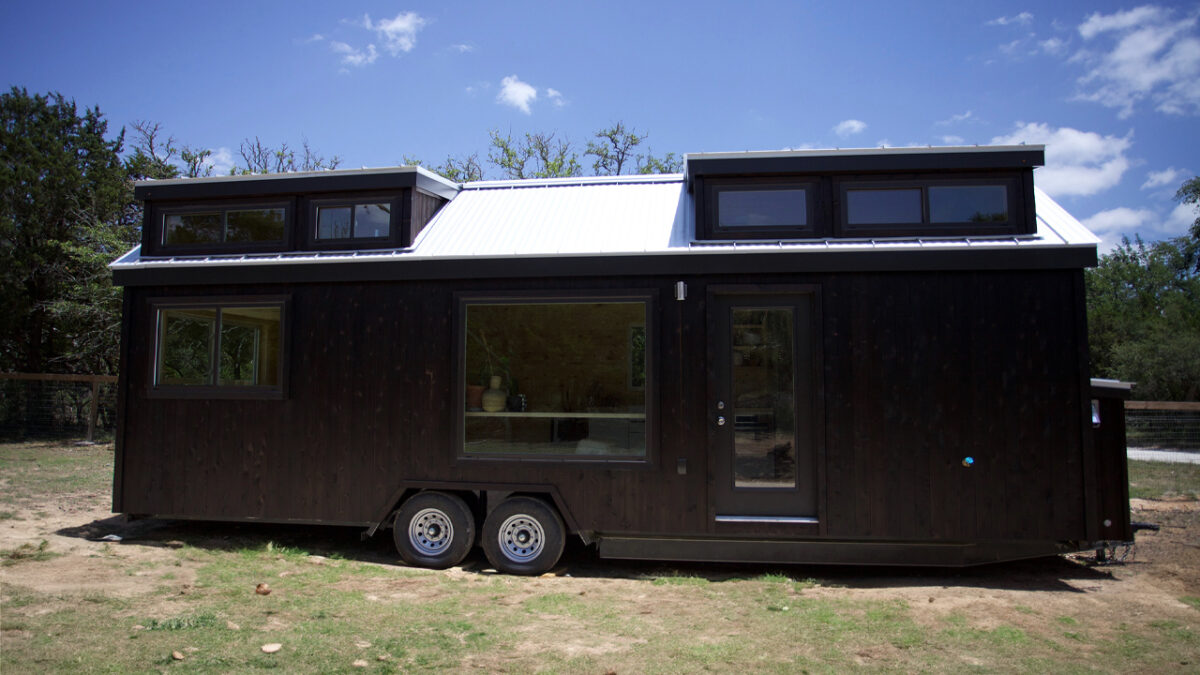 Gables Tiny House With Charred Wood Exterior is Spacious Inside