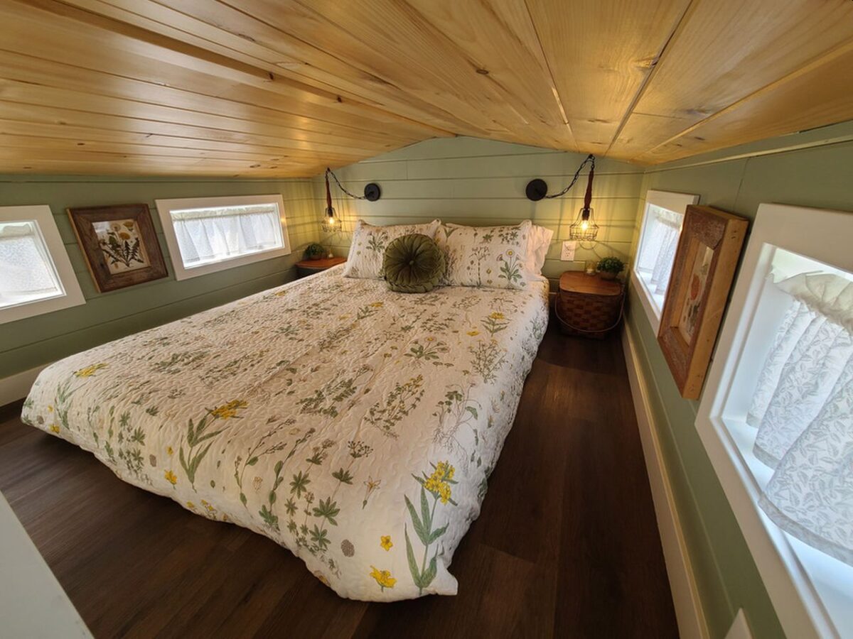 Garden Tiny House is an Inviting Rental With Loft Bedroom