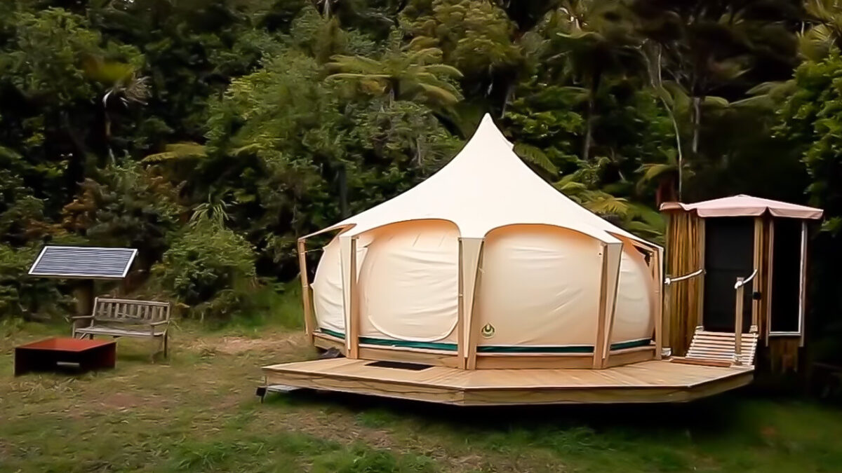 Passionate Kiwi Converted Lotus Belle Tent Into Full-Time Home